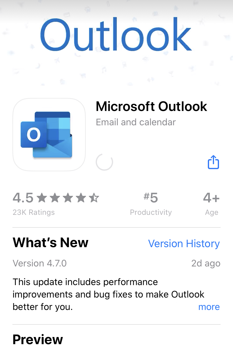 Something is wrong with this iOS Outlook app update – chait.blog